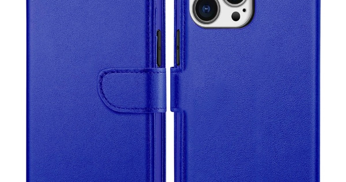 Preklopna maskica za iPhone 13 Pro Max - Plava